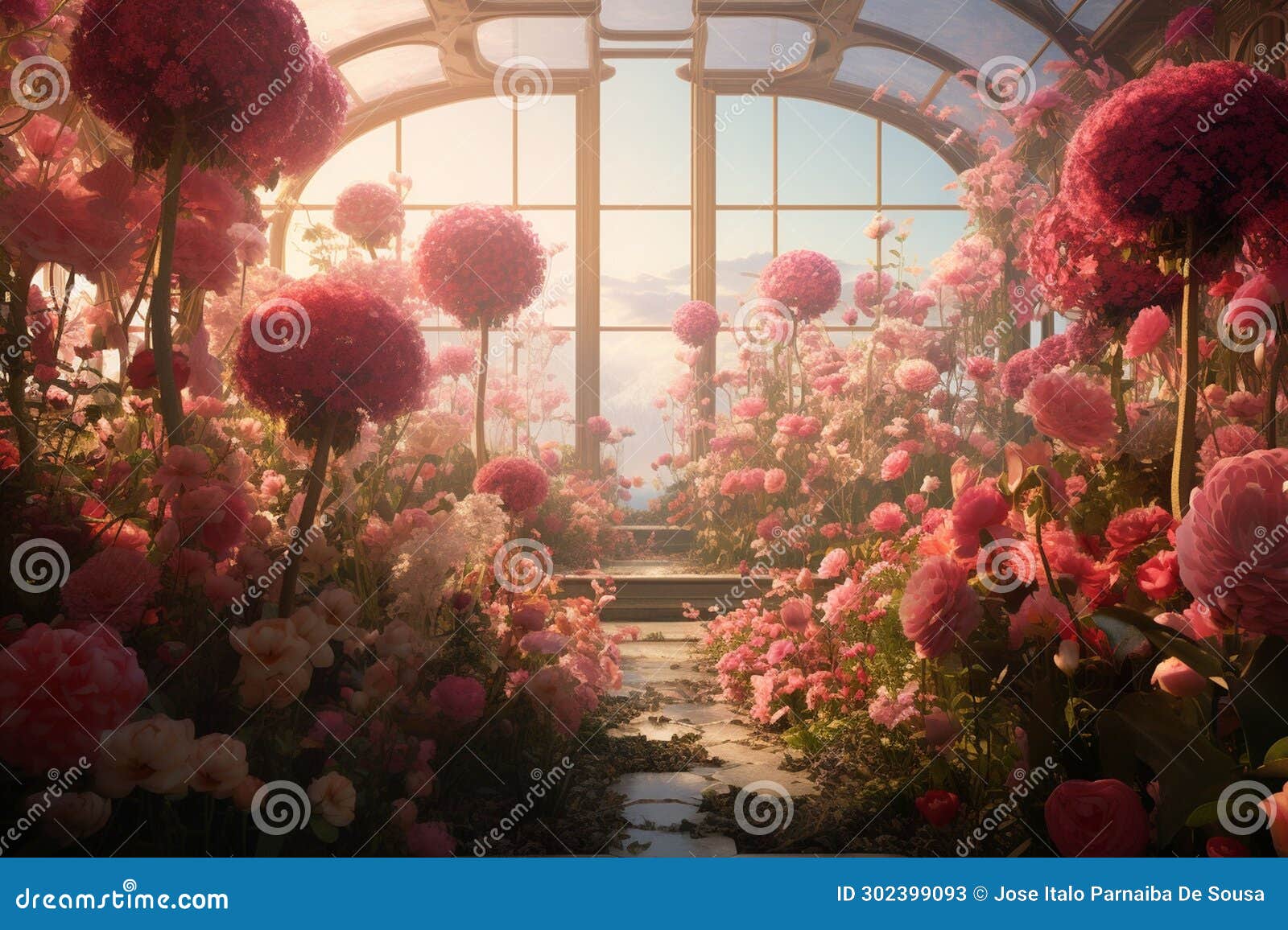 Illustrate the Process of Flower Cultivation Stock Illustration ...