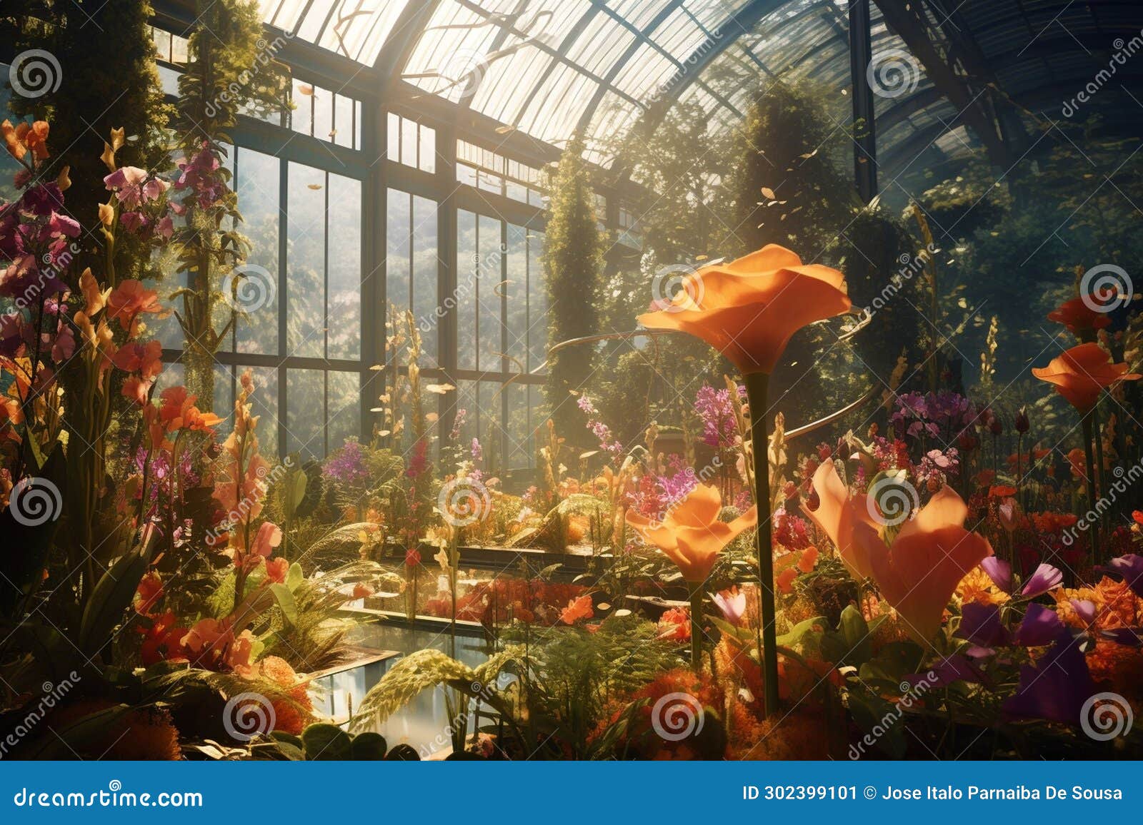 Illustrate the Process of Flower Cultivation Stock Illustration ...