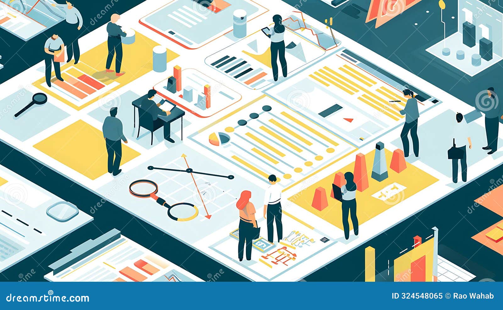 Illustrate a Risk Management Team Assessing Business Risks Using a ...