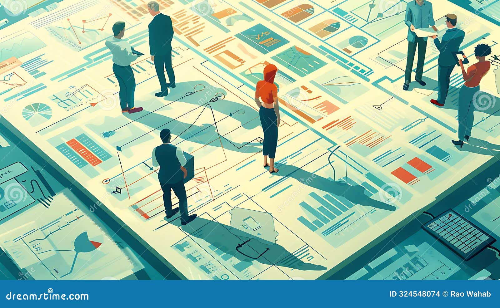 Illustrate A Risk Management Team Assessing Business Risks Using A ...