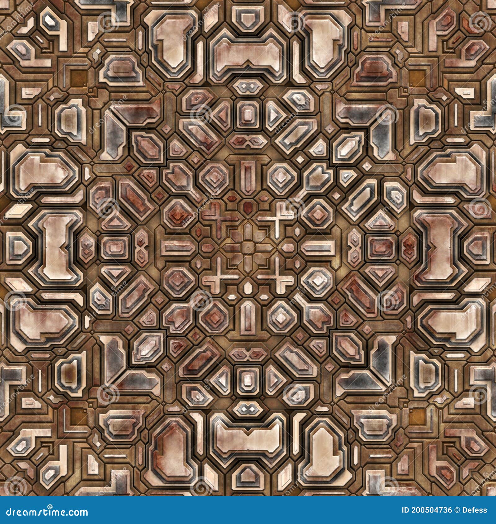 Illustrated Abstract Techno Background with Texture. Stock Illustration ...