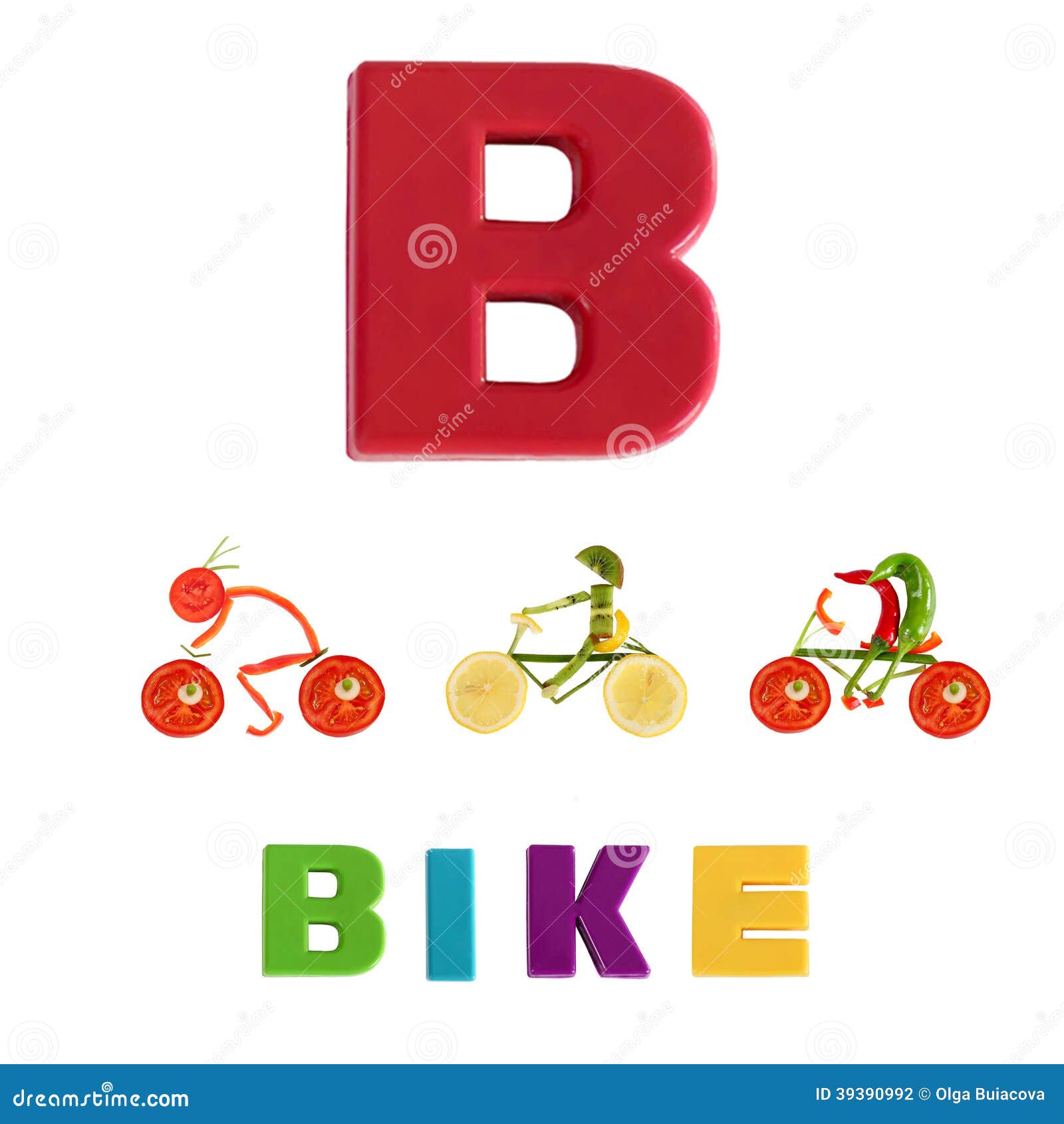 Illustrated Alphabet. Illustration of the Letter B Stock Illustration ...