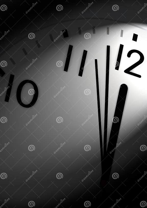 Illustrated Analog Clock Face Stock Illustration Illustration Of