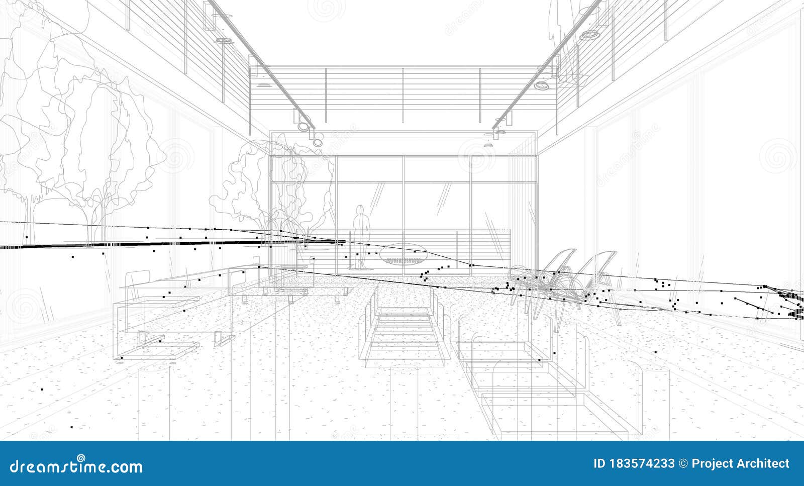 Architectural BIM Perspective Duct Work Illustration | CartoonDealer ...