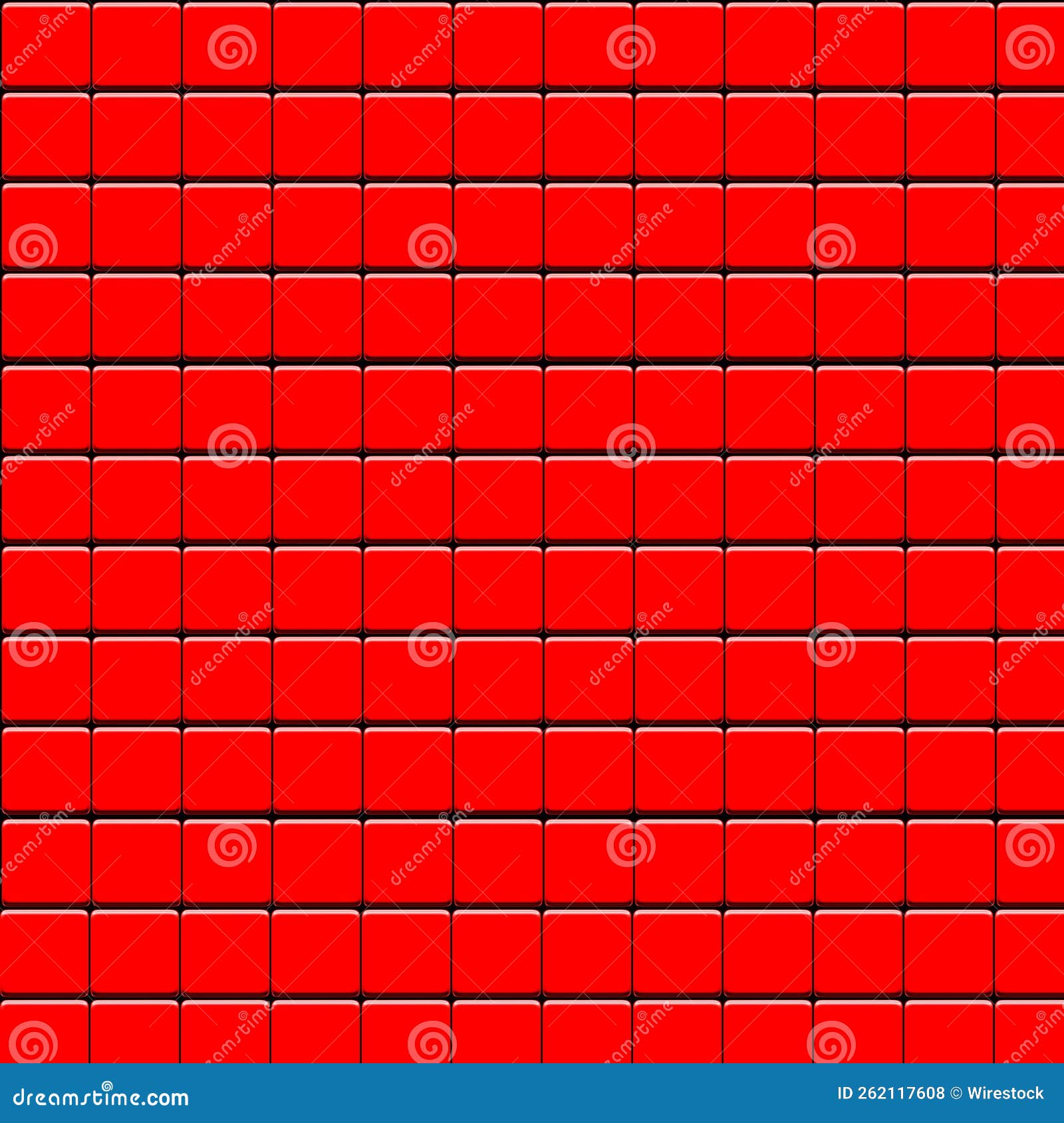 Illustrated Backdrop of a Red-tiled Texture Stock Illustration ...