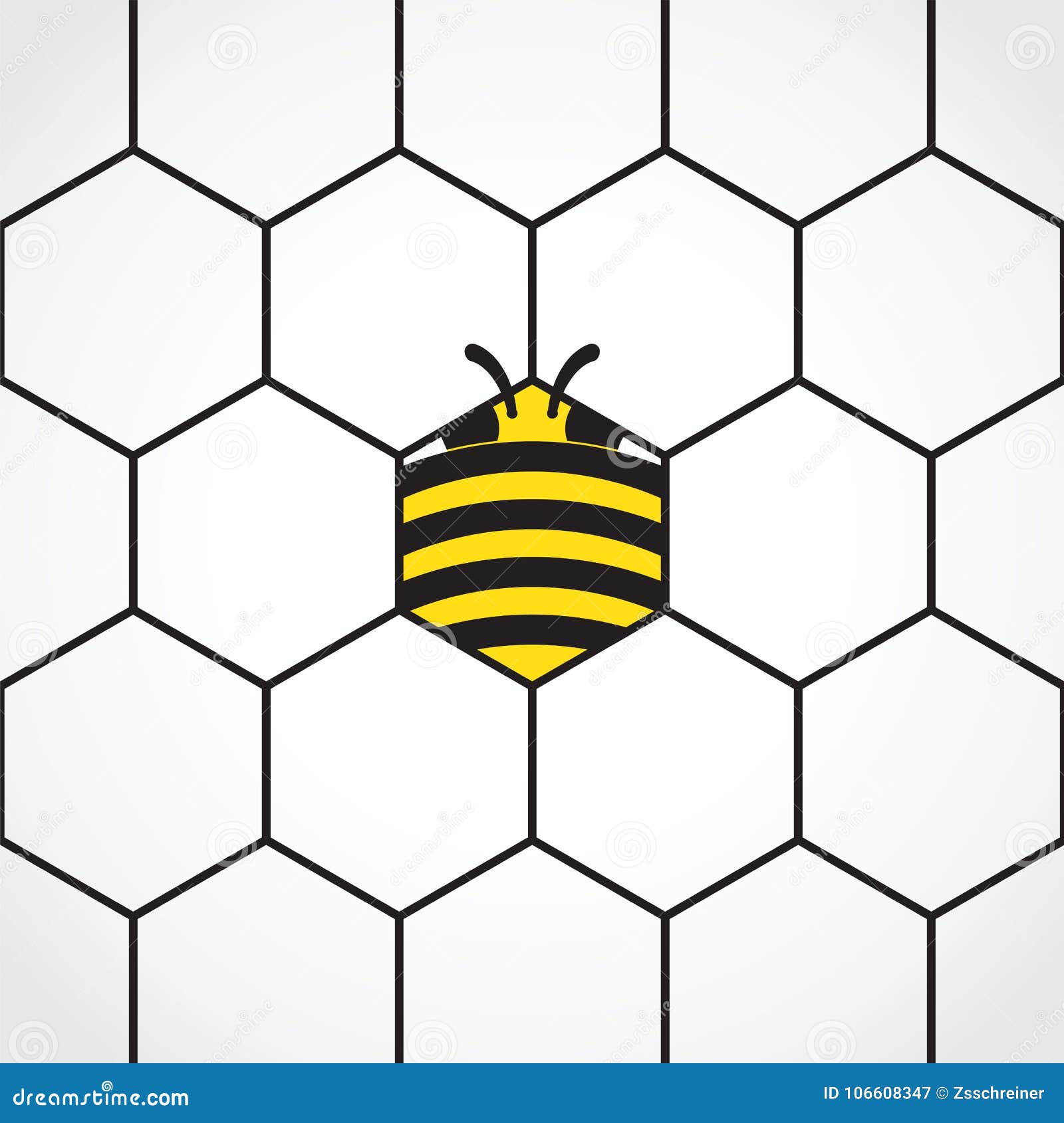 Stylized Beehive Background Stock Photography | CartoonDealer.com ...
