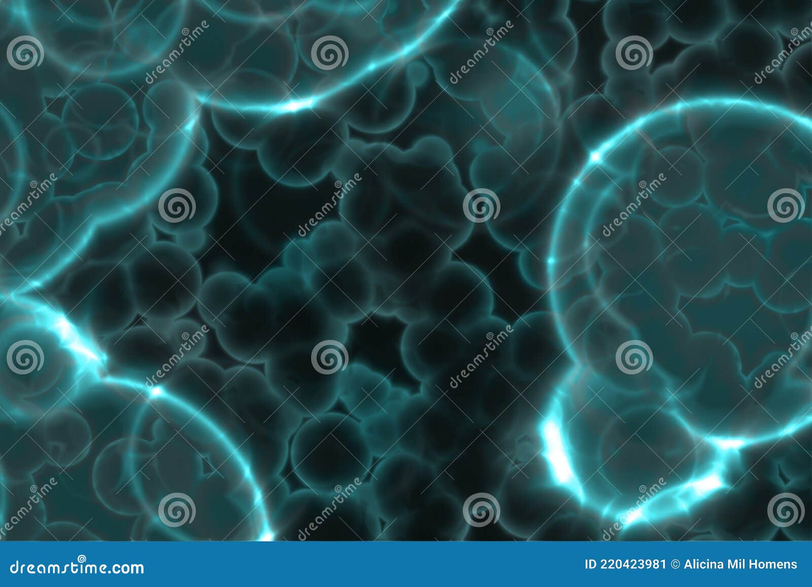 Illustrated Background with Simulation of Human Cells Seen Under a ...