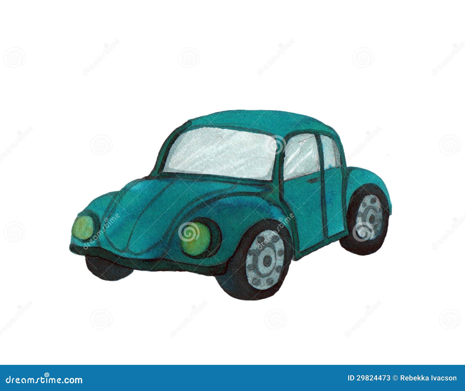Illustrated car stock illustration. Illustration of smoke - 29824473