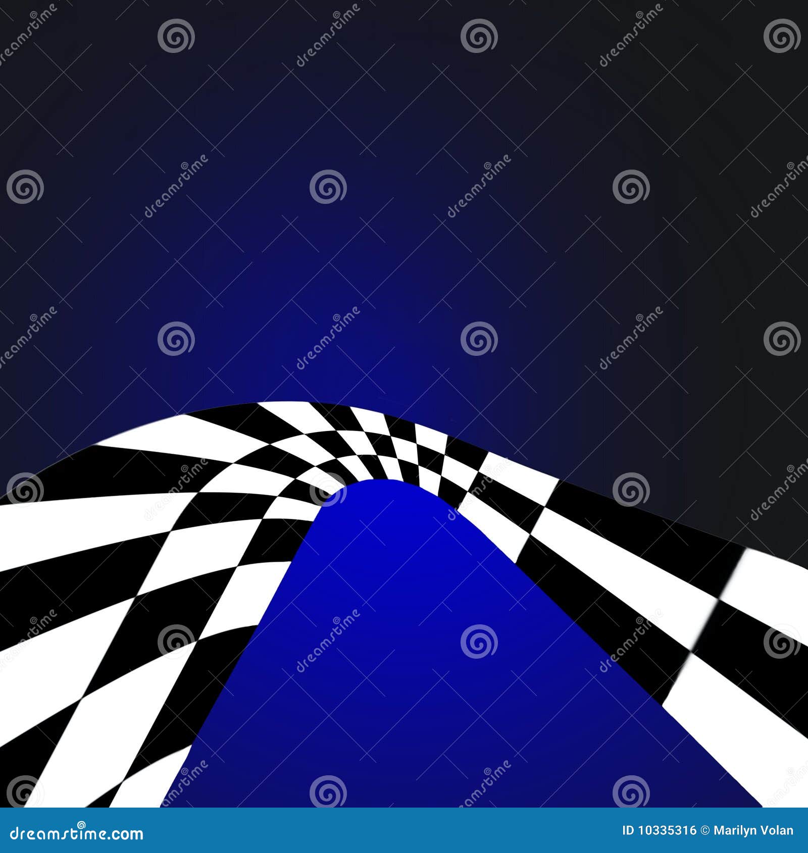 Illustrated Checkered Curve Stock Illustration - Illustration of ...