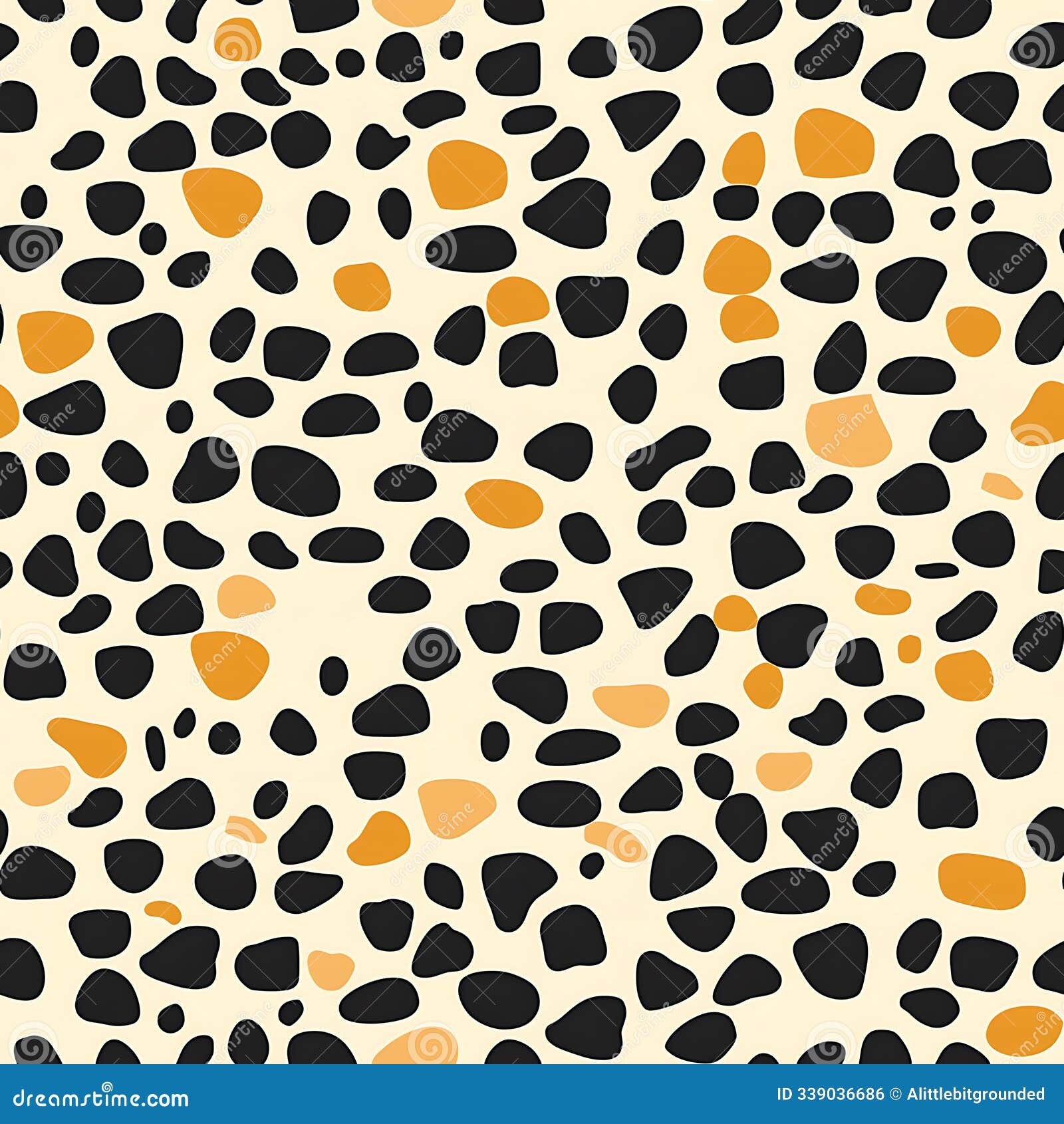 Illustrated Cheetah Print Repeating Pattern Stock Illustration ...