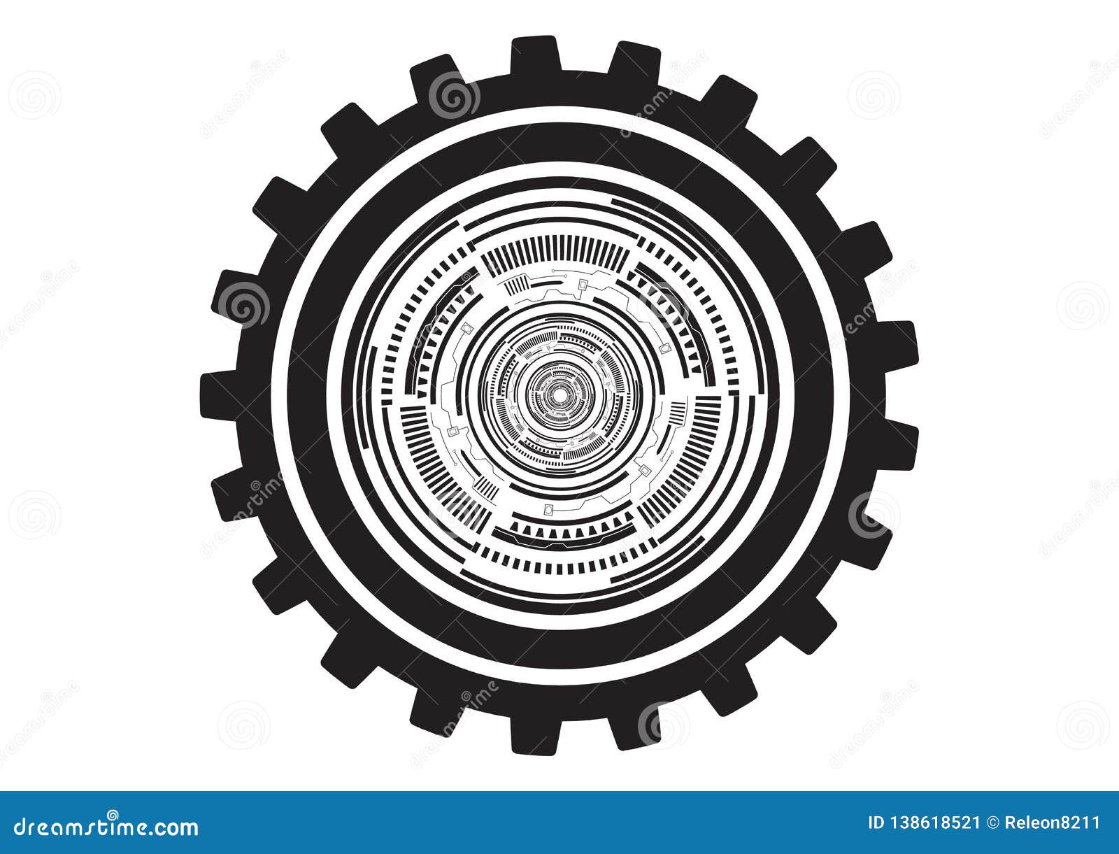 Illustrated Cogs vector stock vector. Illustration of vector - 138618521