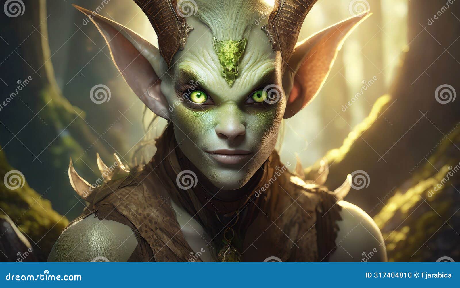 Illustrated Dark Forest Elf Stock Illustration - Illustration of person ...