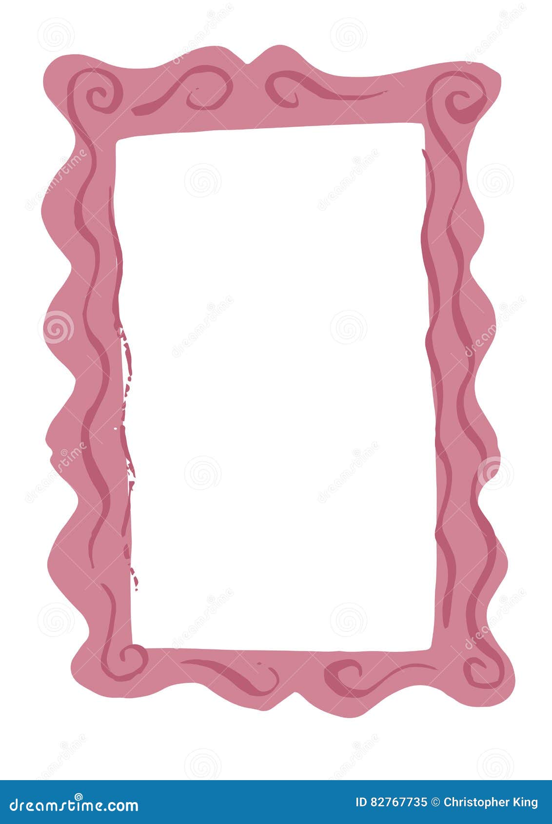 Illustrated Decorative Frame Design Element Stock Vector - Illustration ...