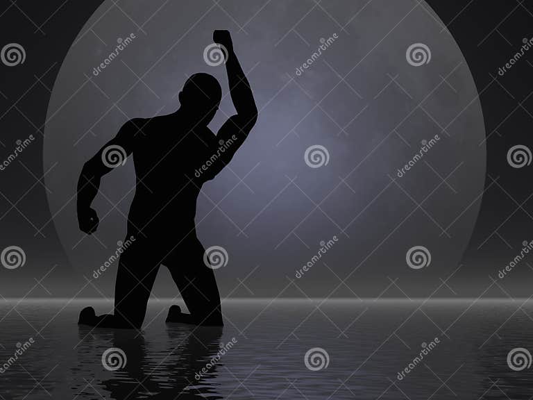 Illustrated Defiant stock illustration. Illustration of fallen - 267602