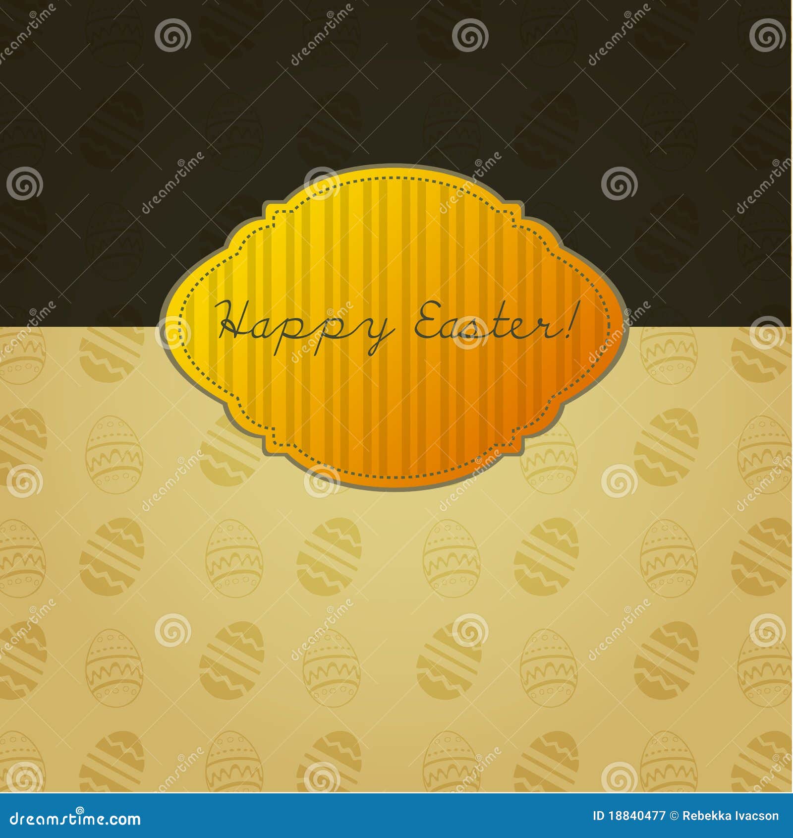 Illustrated Easter Card Design Stock Vector - Illustration of season ...