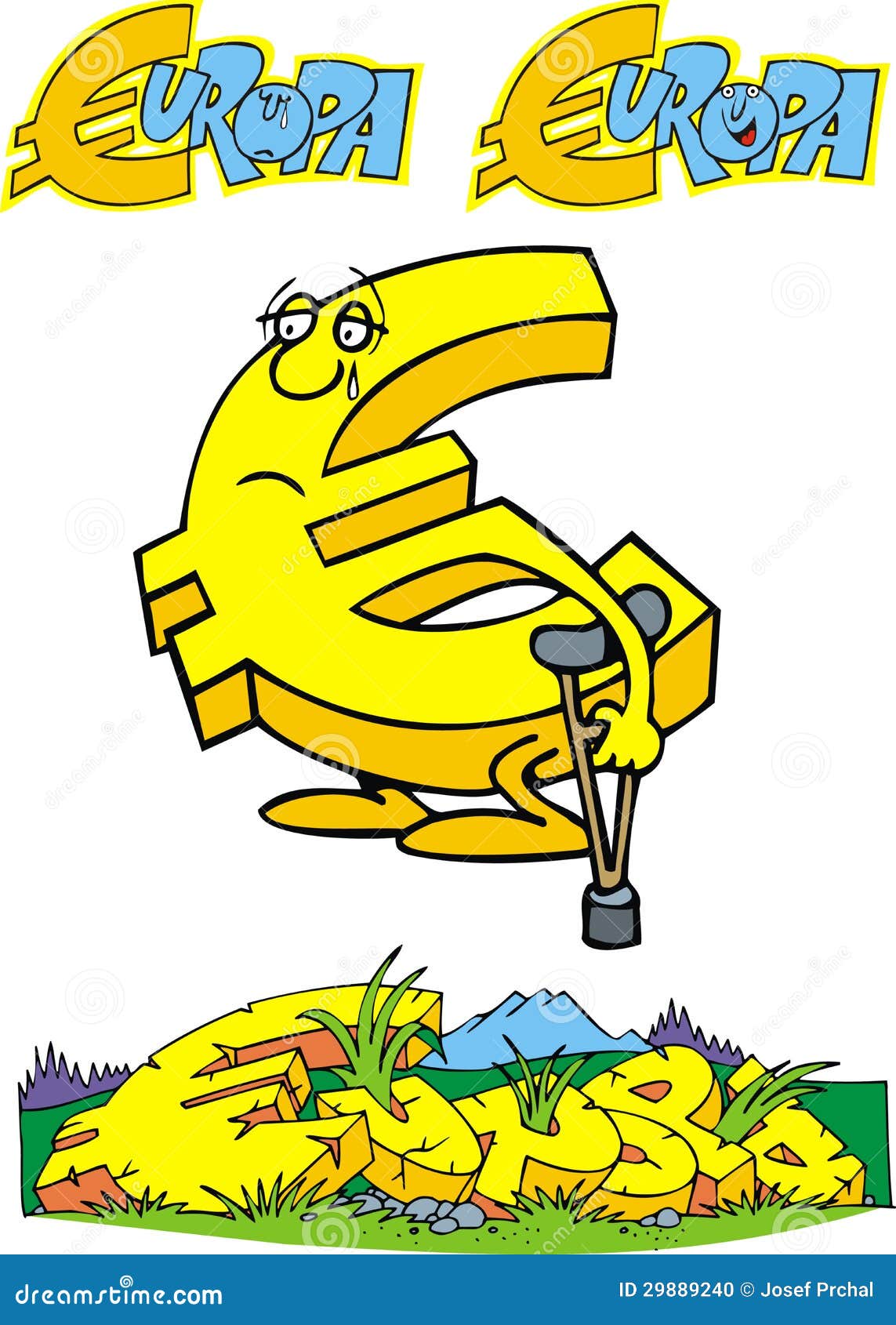 Euro problem stock vector. Illustration of finance, globe - 29889240