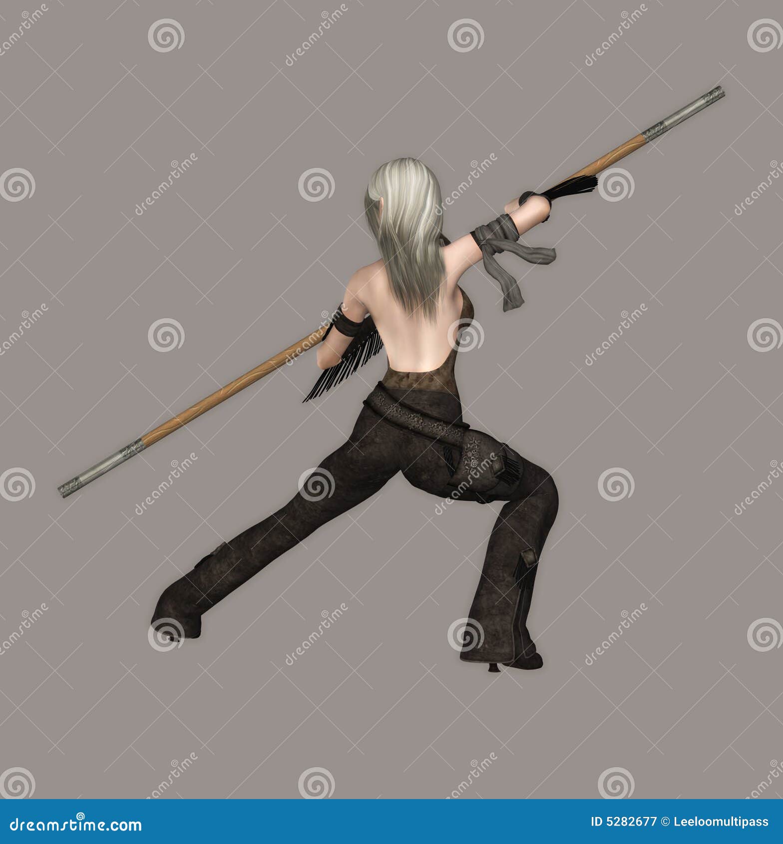 Illustrated female fighter stock illustration. Illustration of fight ...