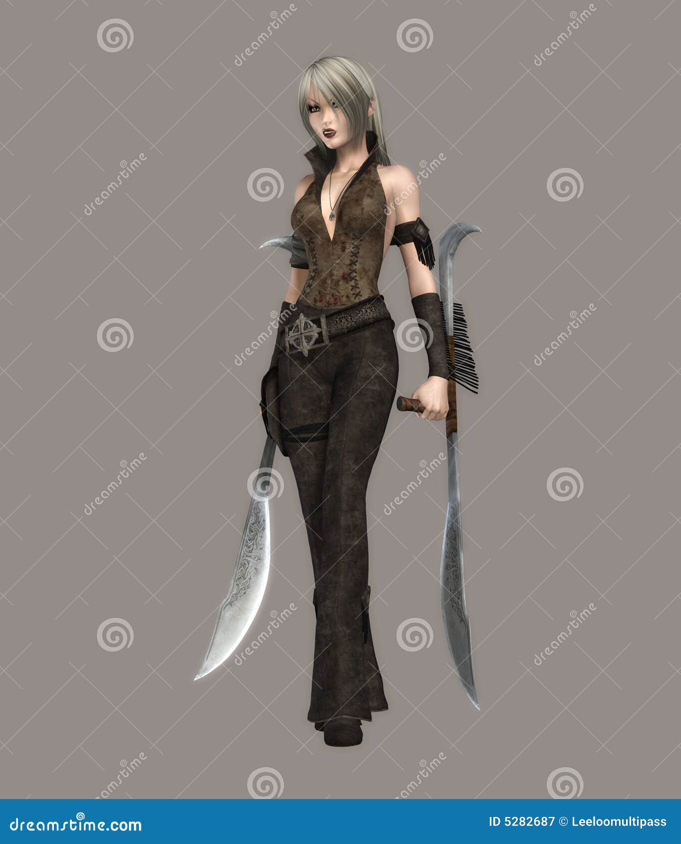 Illustrated female fighter stock illustration. Illustration of ring ...