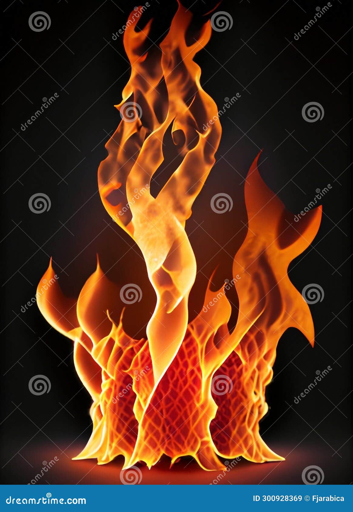 Illustrated Fire Flame Suitable As Background Stock Illustration ...