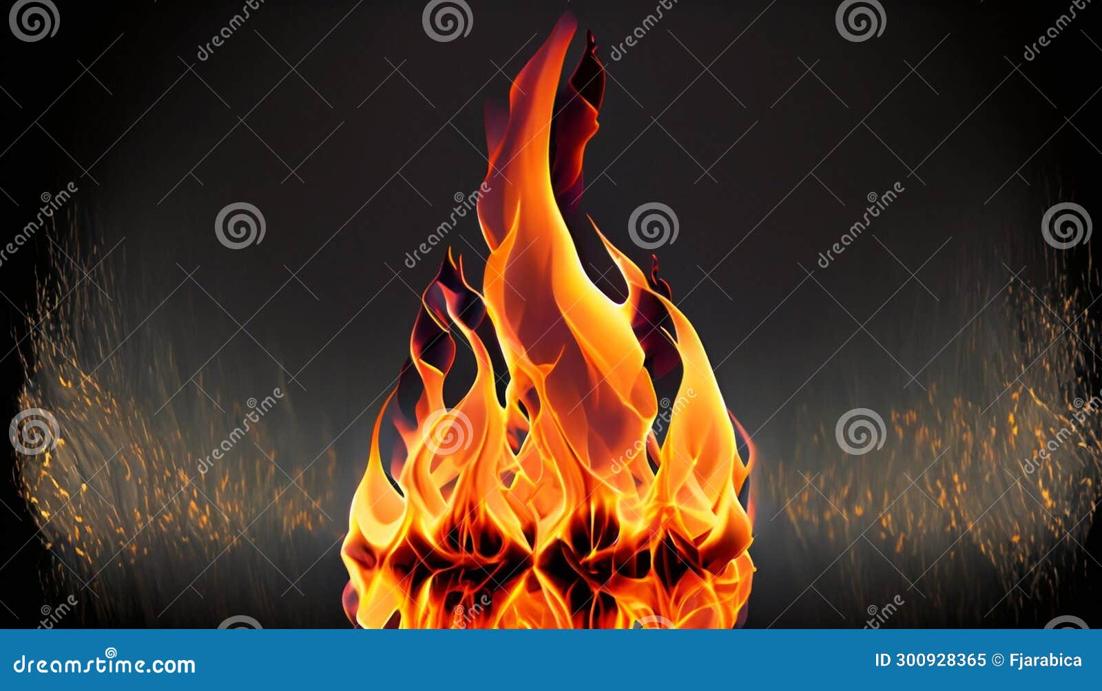Illustrated Fire Flame Suitable As Background Stock Illustration ...