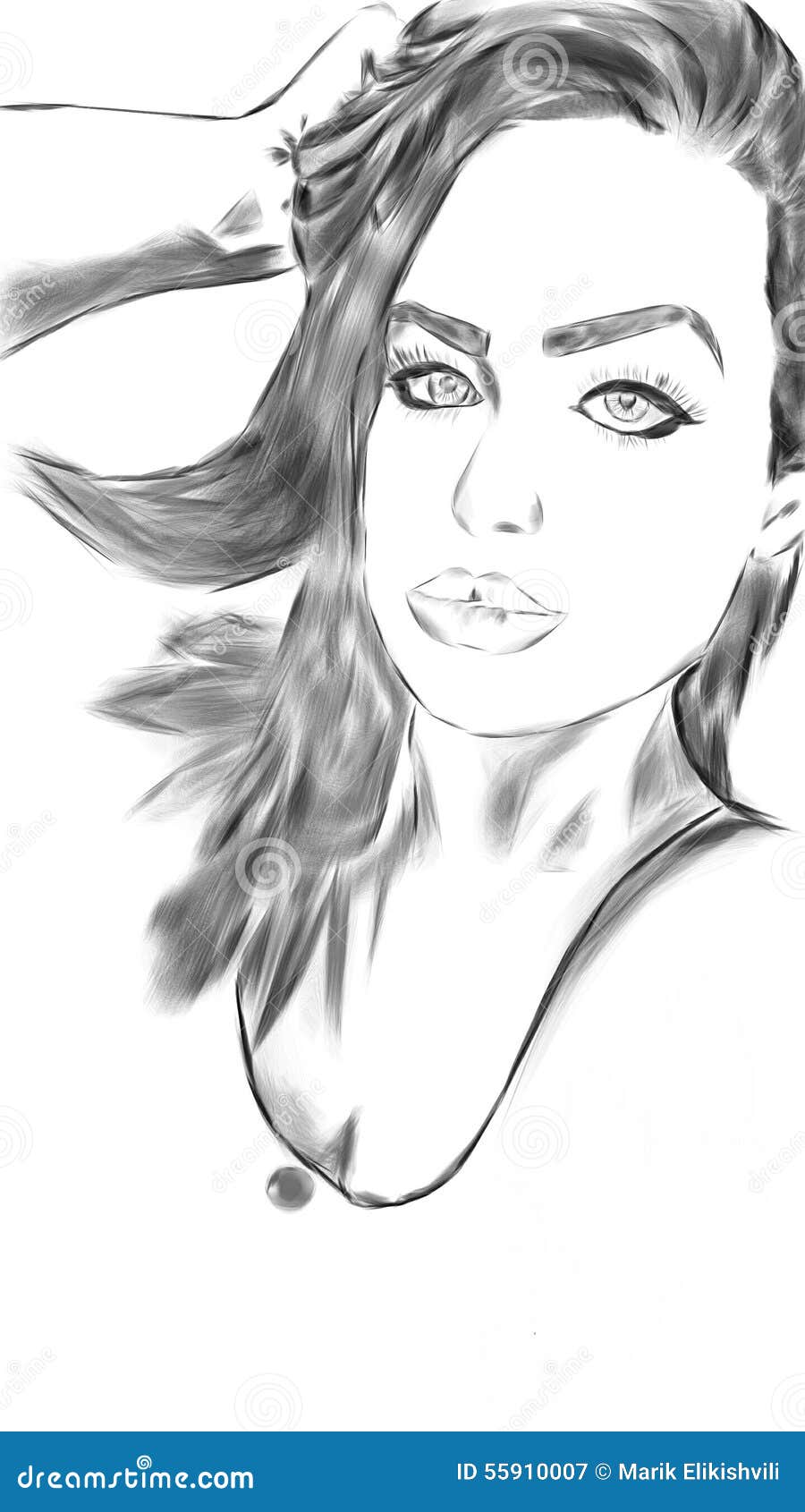 Woman black white stock image. Image of character, forward - 55910007