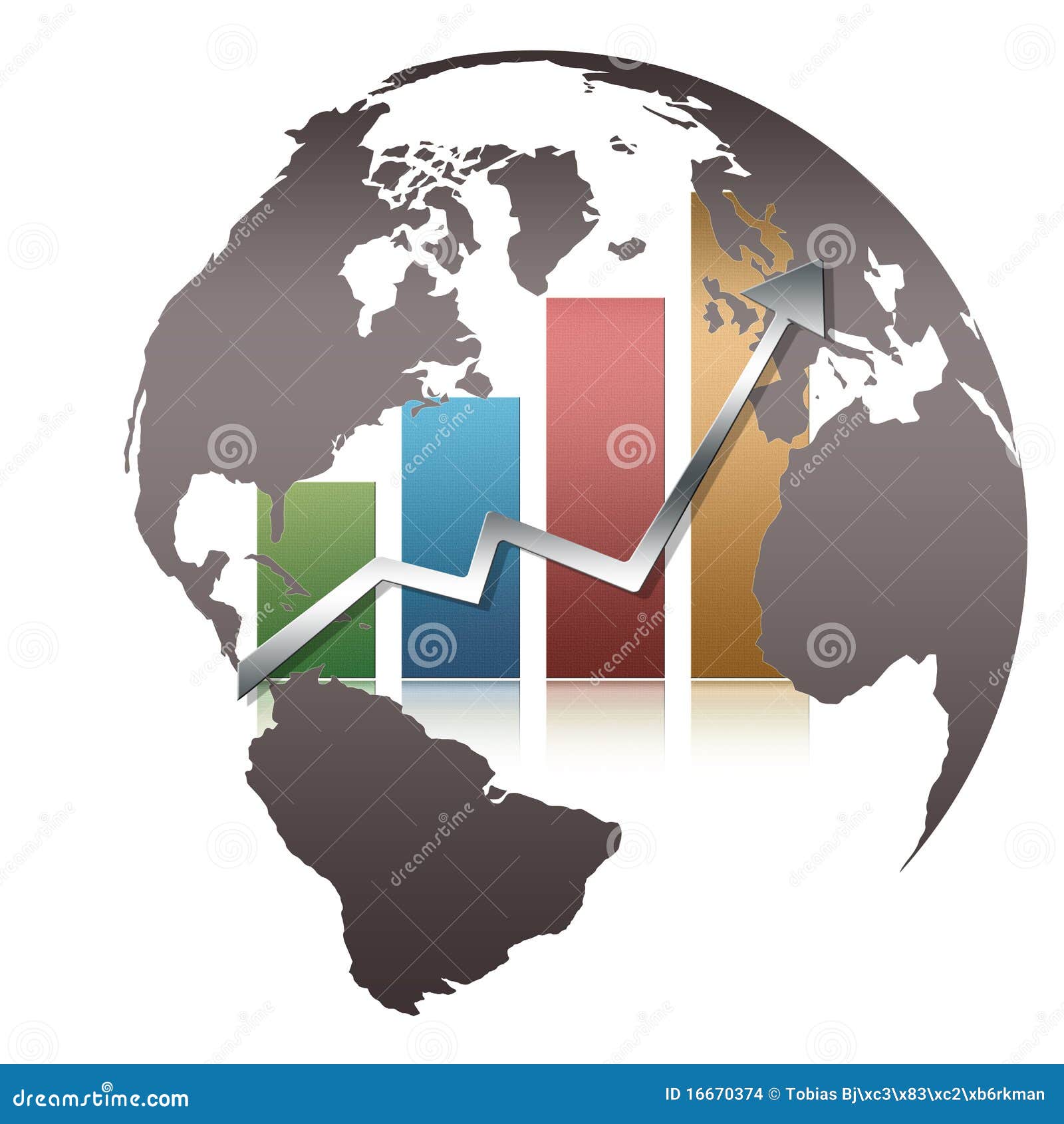 Illustrated graph stock illustration. Illustration of pointing - 16670374