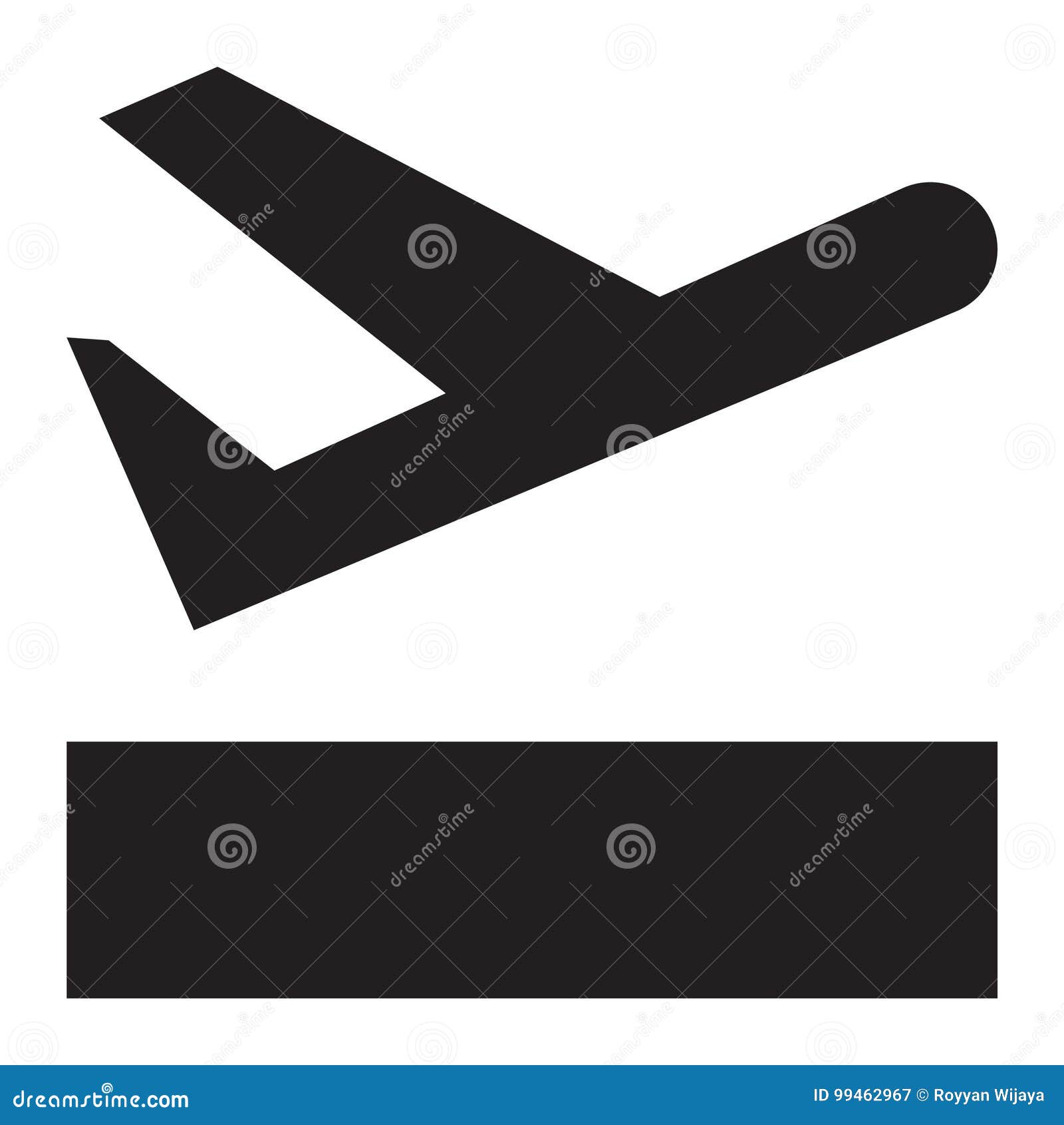 Flight Departure stock vector. Illustration of icon, abstract - 99462967