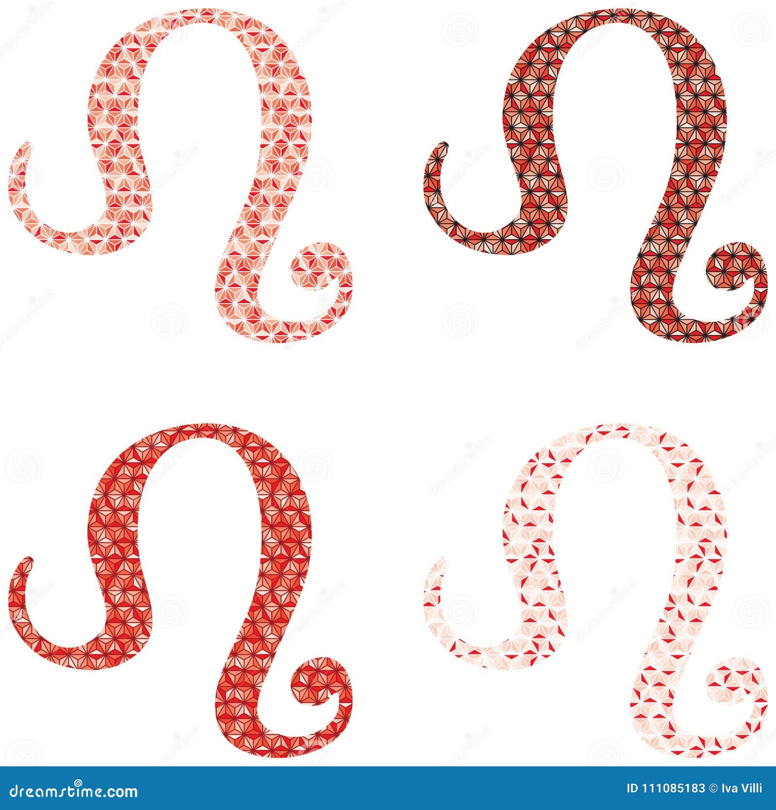 Leo Zodiac Sign stock vector. Illustration of astrological - 111085183