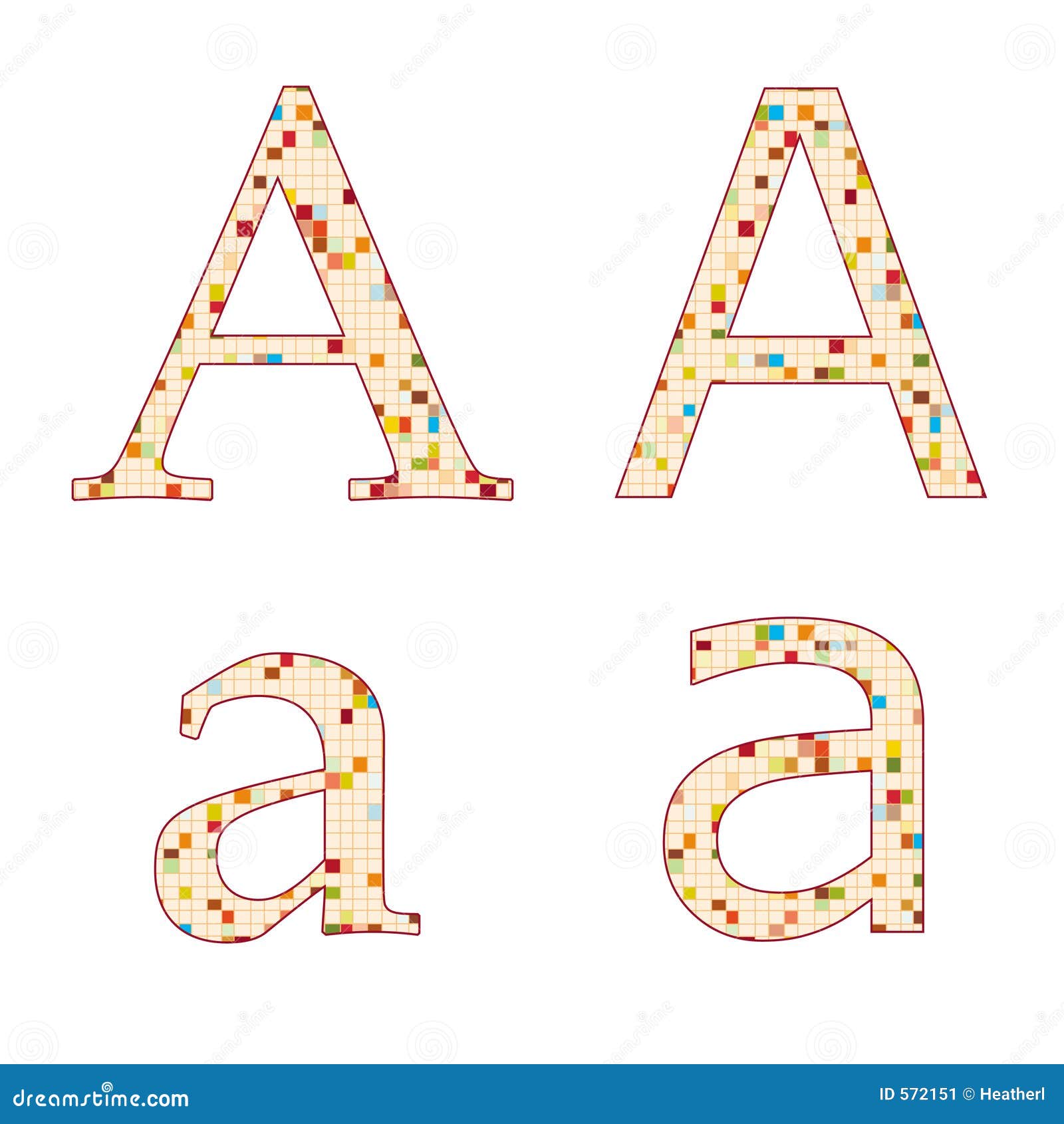 Illustrated letter a stock illustration. Illustration of illustrated ...