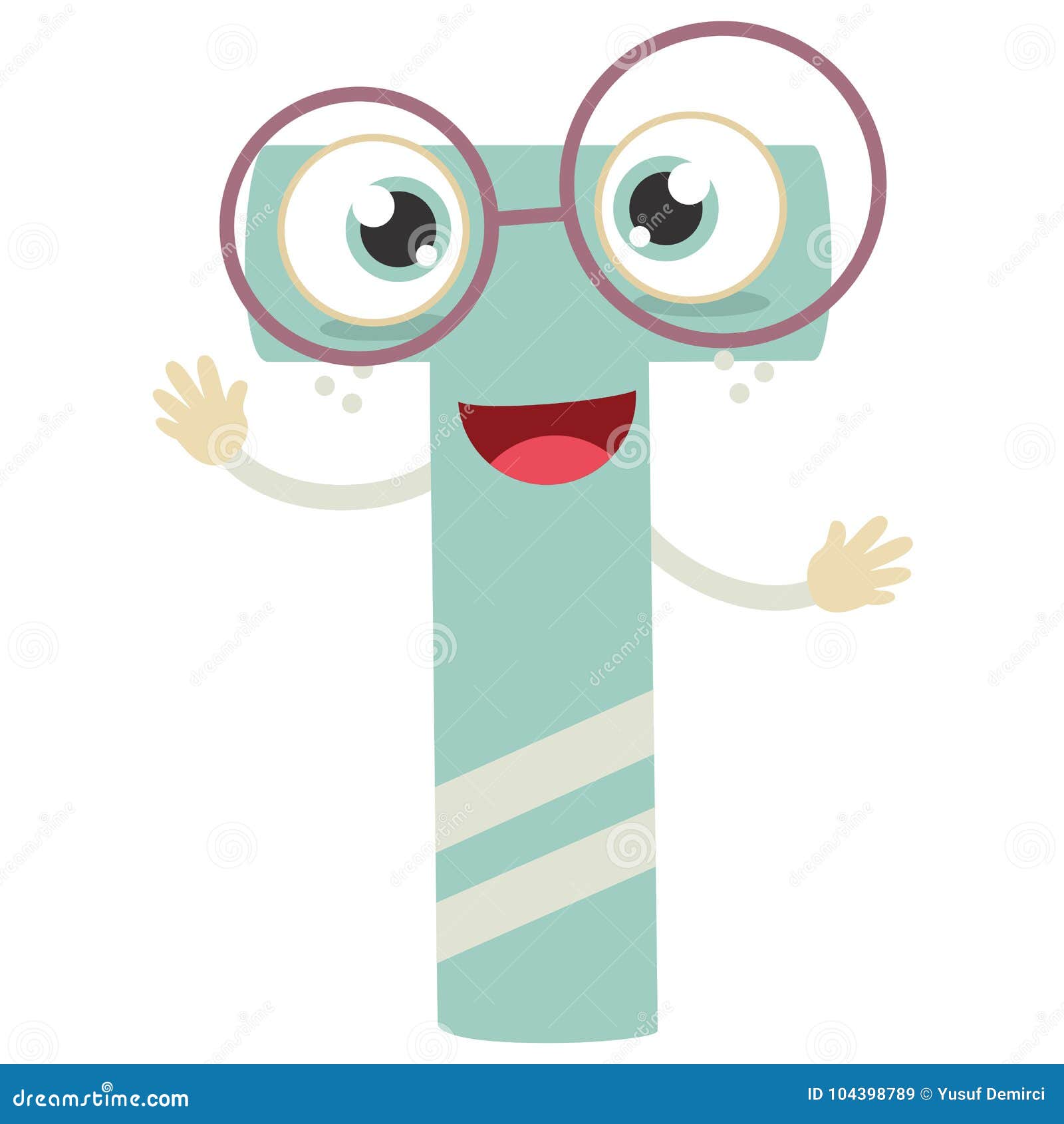 Illustrated Letter T stock vector. Illustration of collection - 104398789