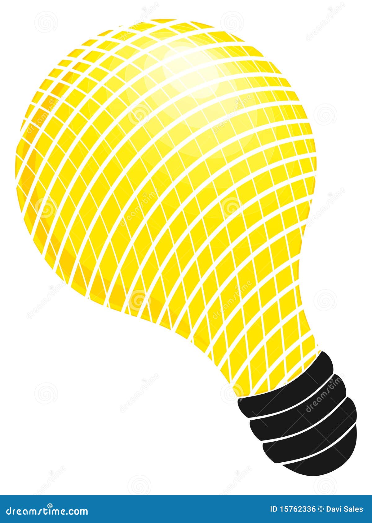 Illustrated light bulb stock illustration. Illustration of pattern ...
