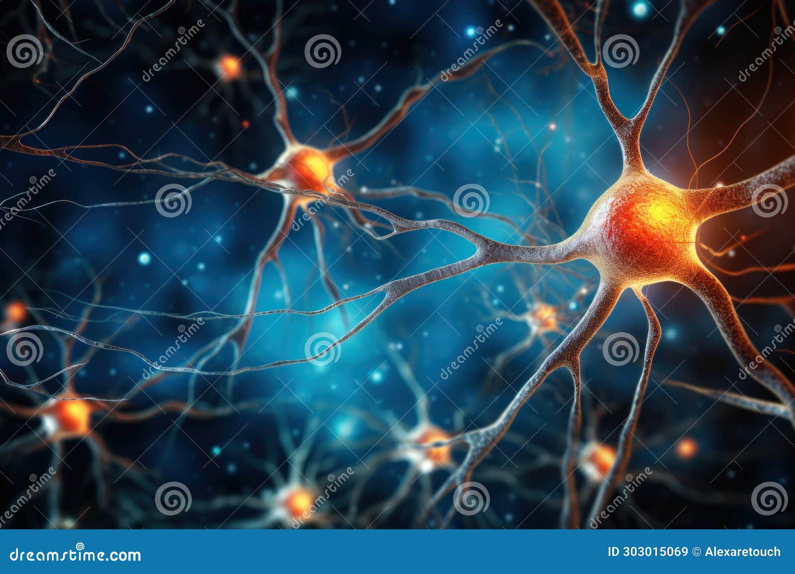 Illustrated Macro Image Neurons and the Nervous System Stock Image ...