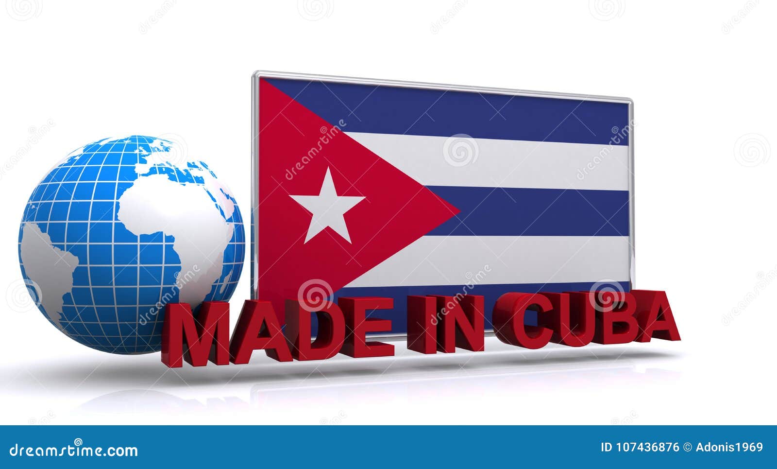 Made in Cuba sign stock illustration. Illustration of notice - 107436876