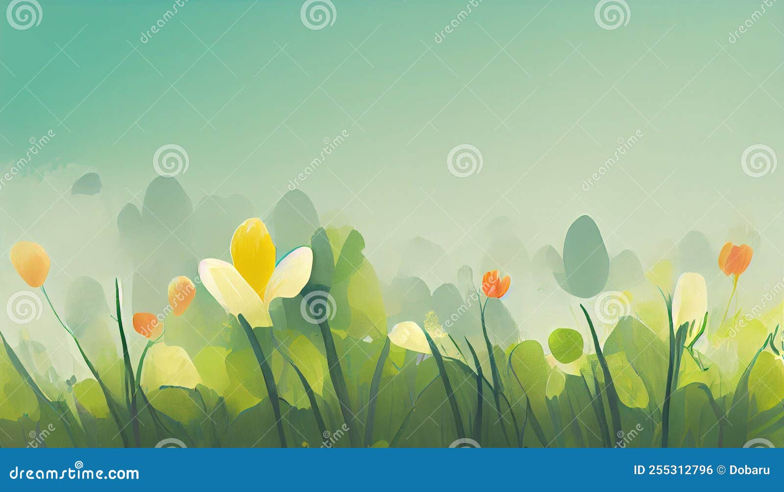 Minimal Spring Background #2 Stock Illustration - Illustration of ...
