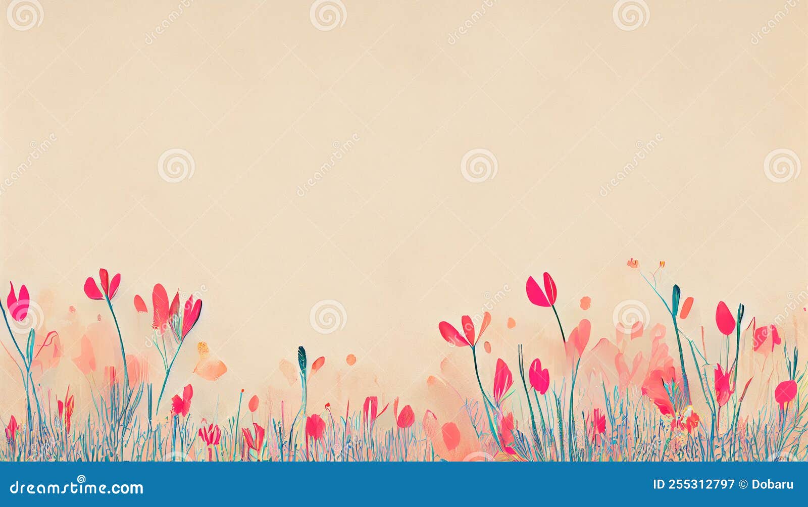 Minimal Spring Background #2 Stock Illustration - Illustration of ...