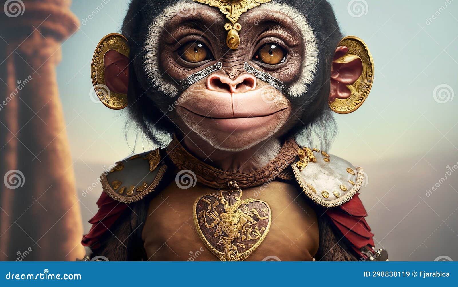 Illustrated Monkey Character Stock Illustration - Illustration of ...