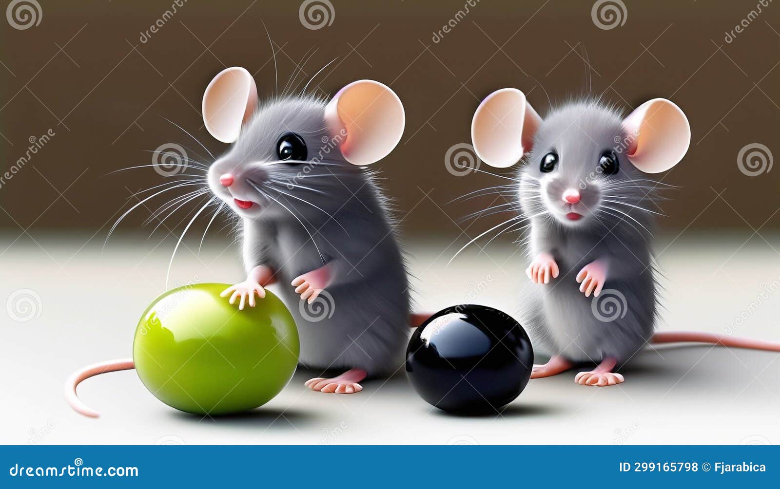 Illustrated Mouse with Olive Stock Illustration - Illustration of fitch ...