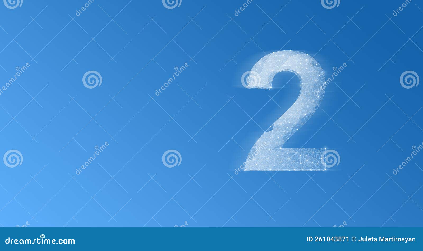 Illustrated Numeral 2 from the Web Stock Illustration - Illustration of ...