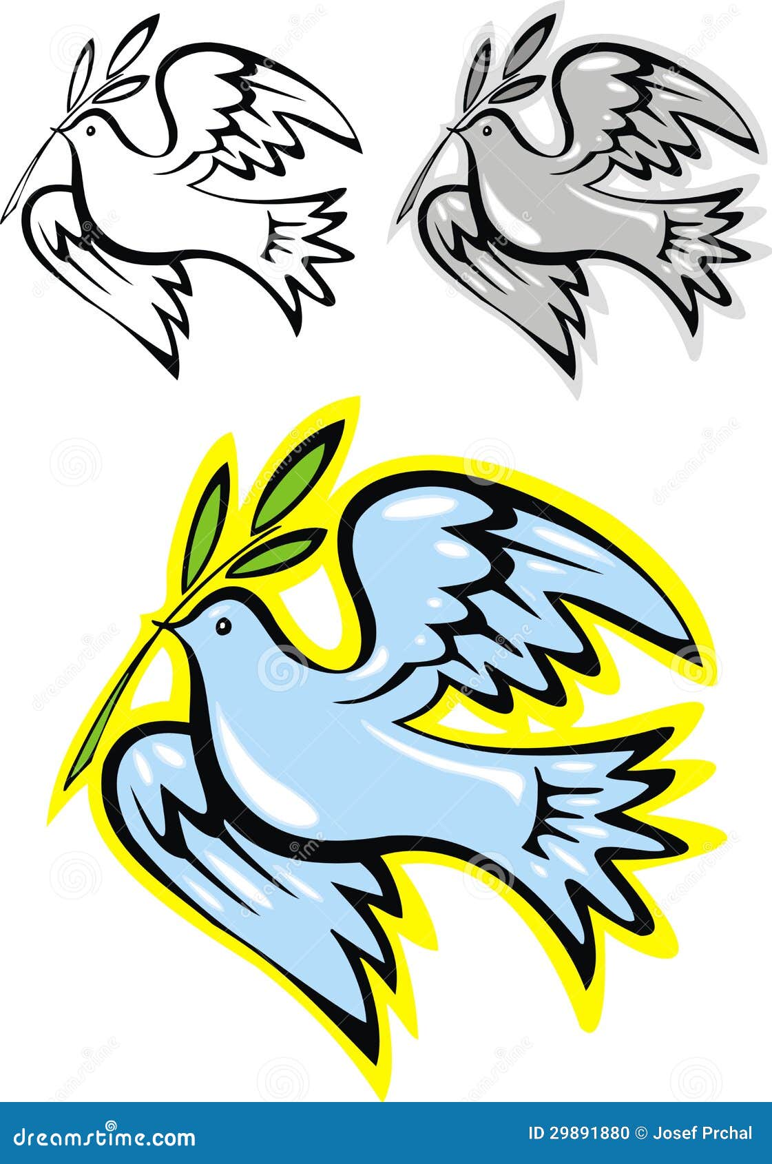 Peace bird stock vector. Illustration of nature, dove - 29891880