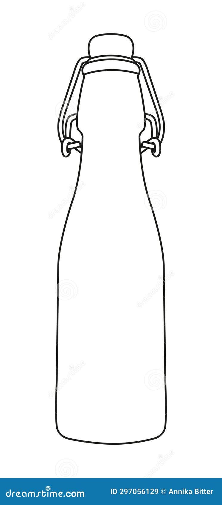 Illustrated Returnable Bottle Stock Illustration - Illustration of ...