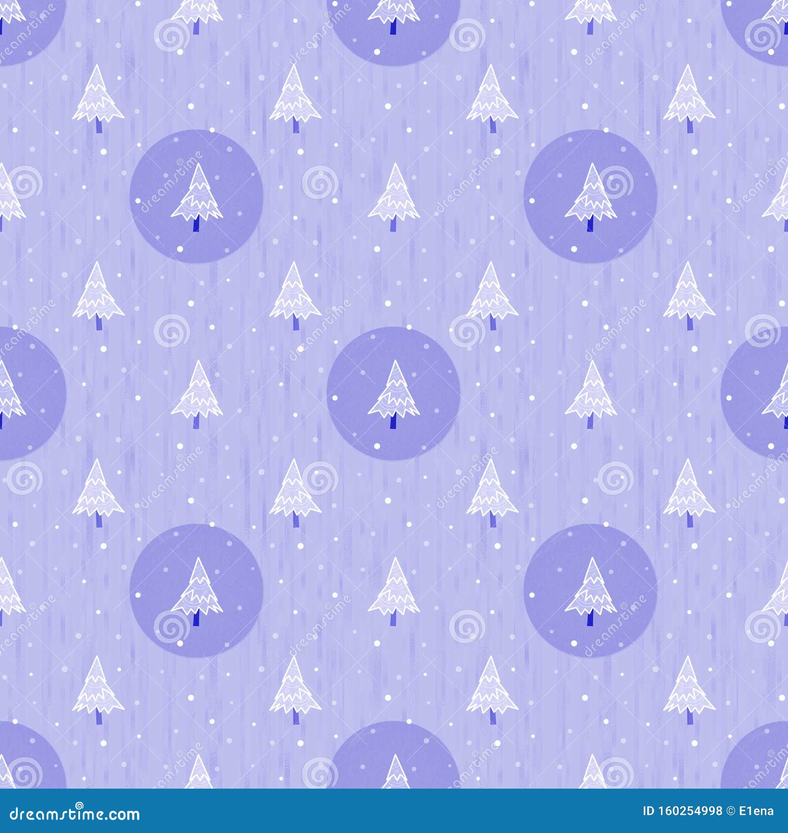 Illustrated Seamless Christmas Pattern, Repeat Violet Background with ...