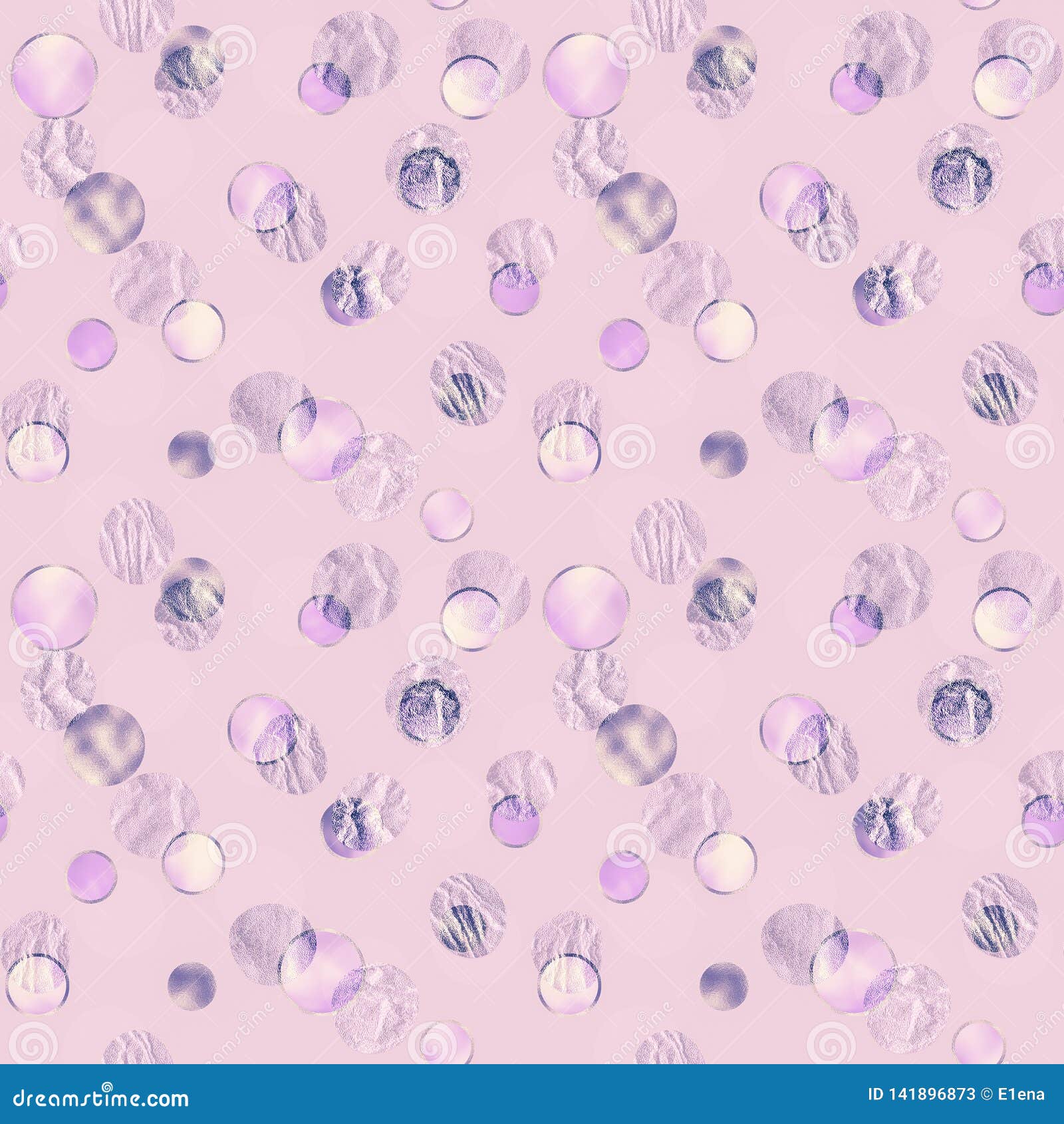 Illustrated Seamless Lilac Background with Abstract Pattern Stock ...