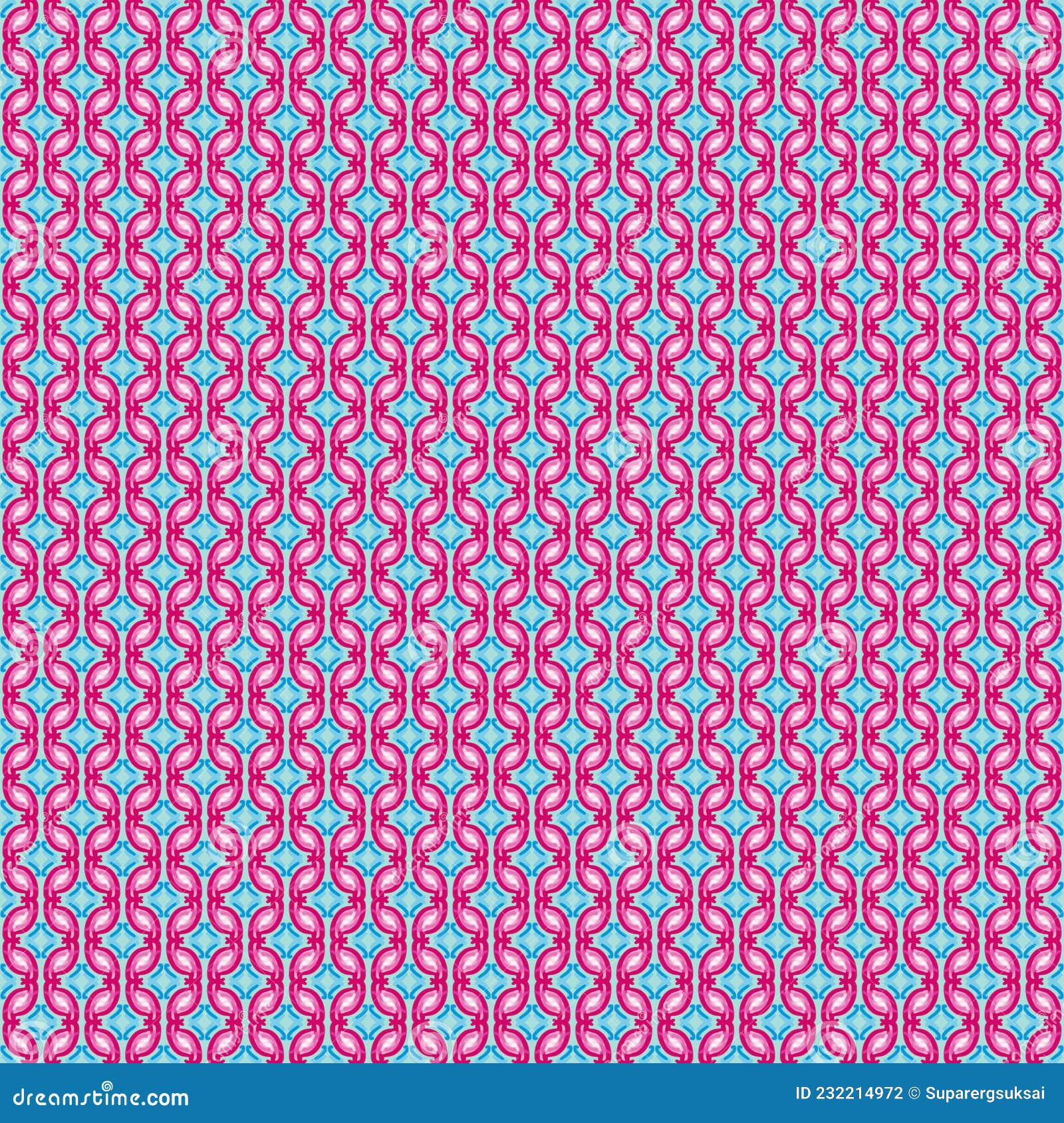 Illustrated Seamless Pink Zigzag Pattern Background Stock Illustration ...