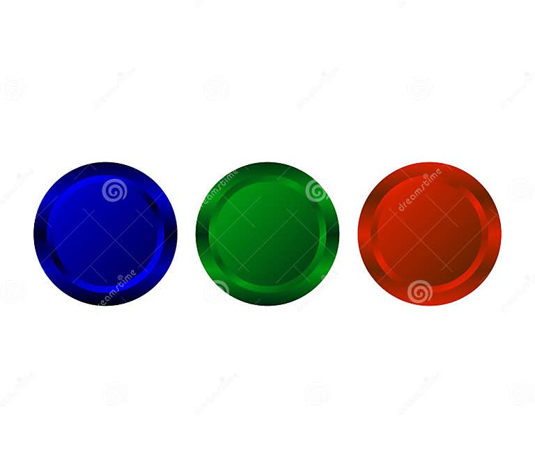 Illustrated set of buttons stock illustration. Illustration of abstract ...