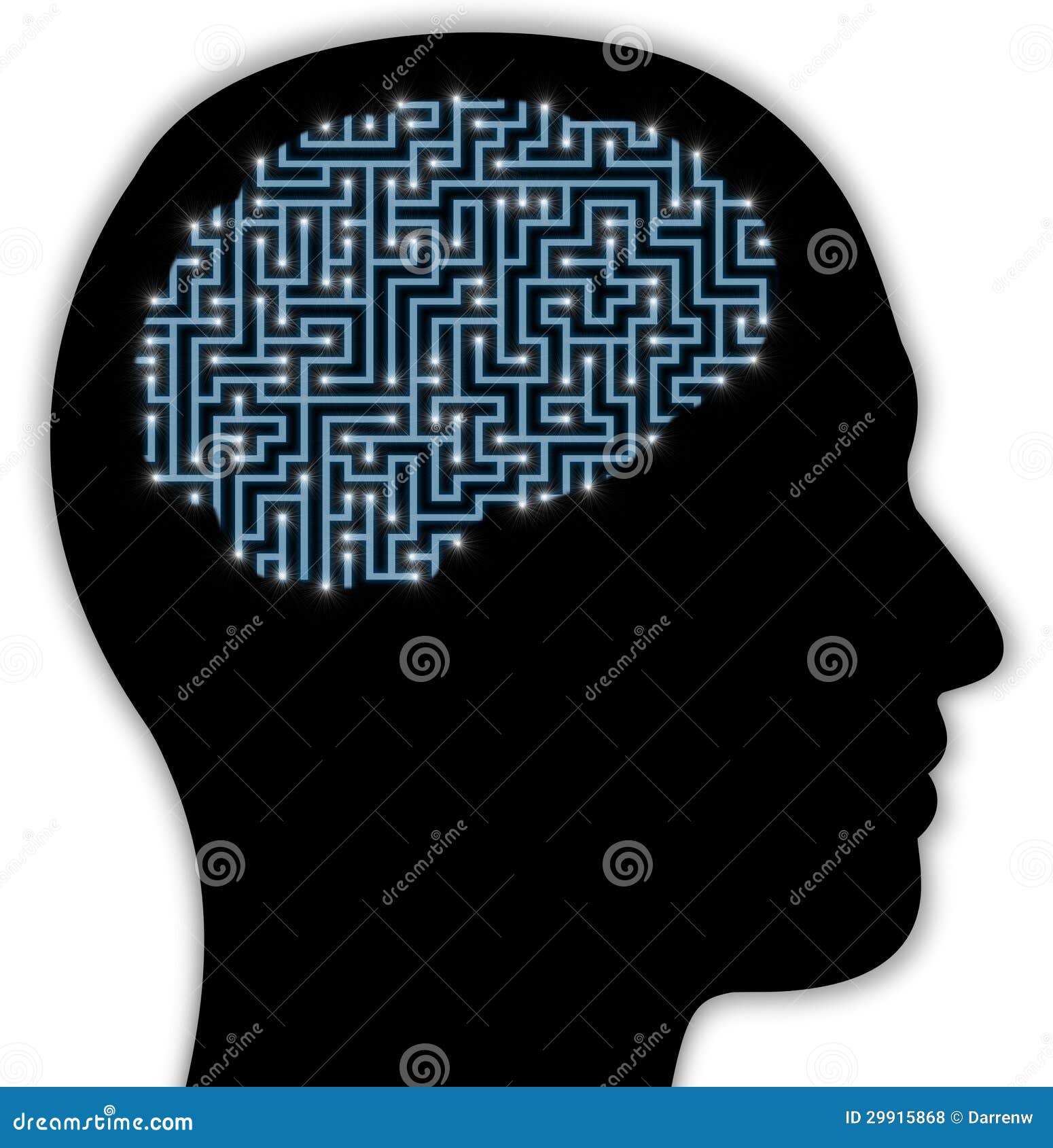 Mind Maze stock illustration. Illustration of graphic - 29915868