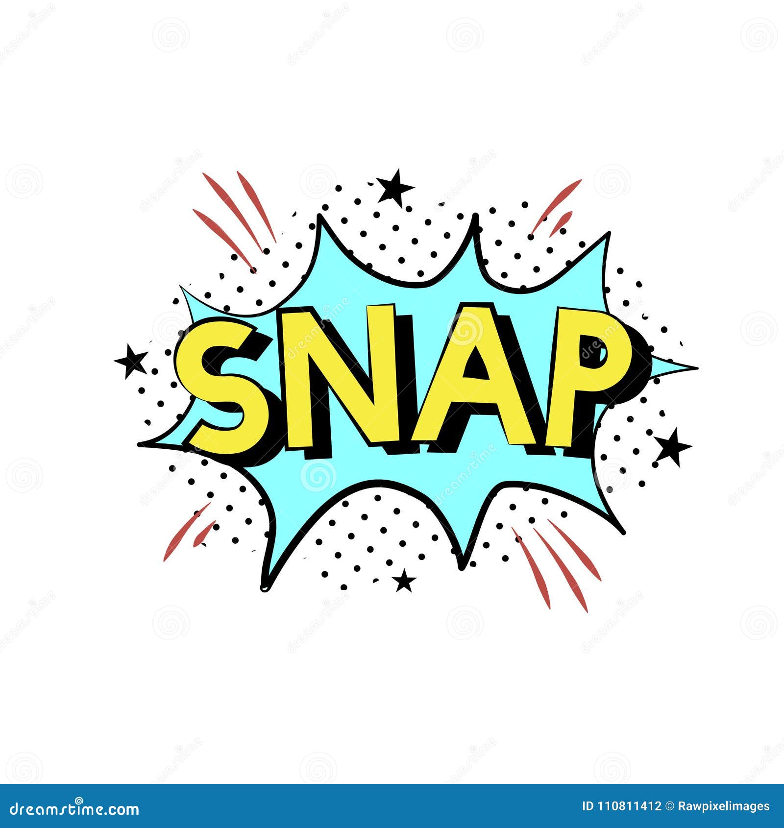 Illustrated Snap Feeling Expression Word Stock Illustration ...