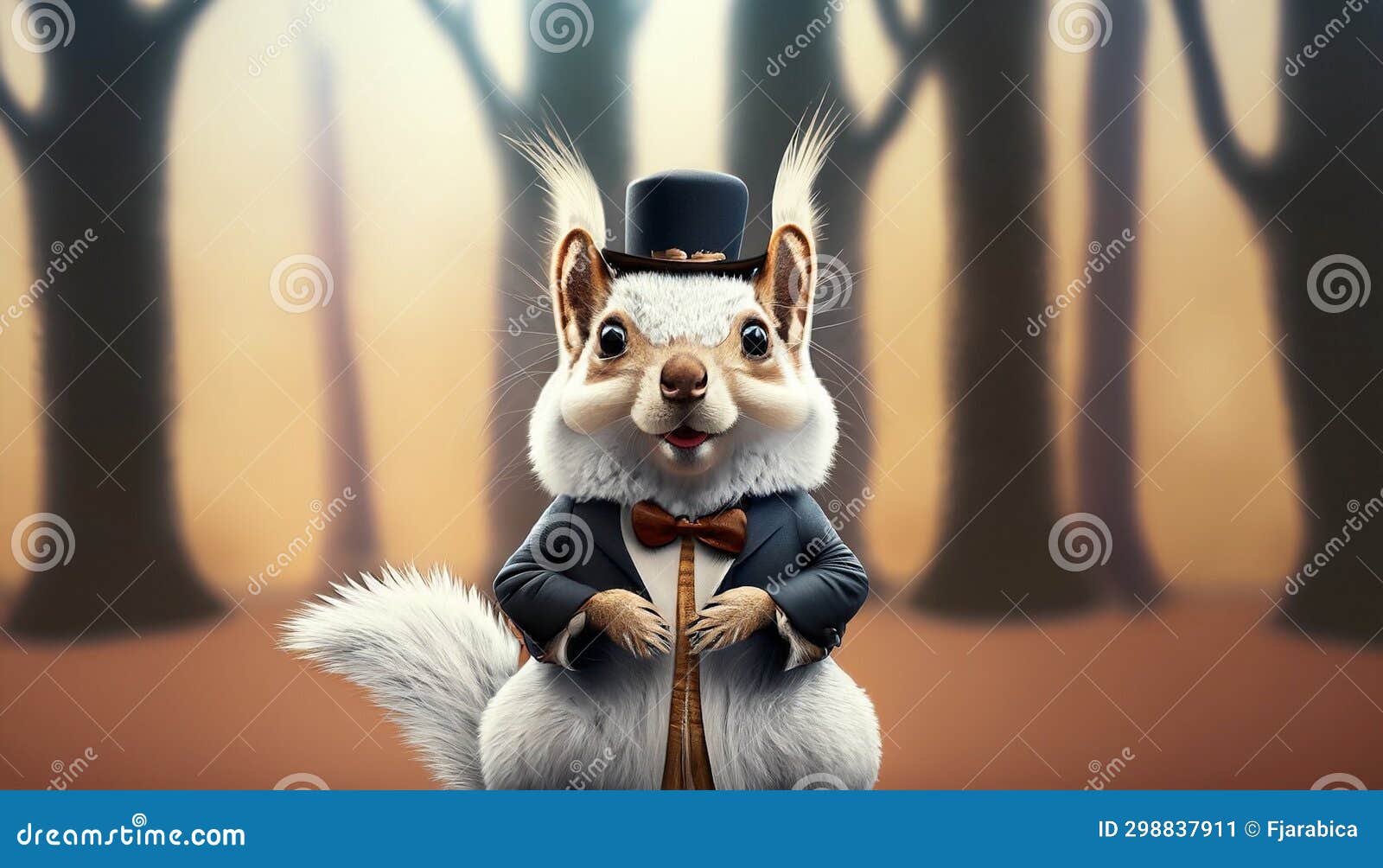 Illustrated Squirrel Character Stock Illustration - Illustration of ...