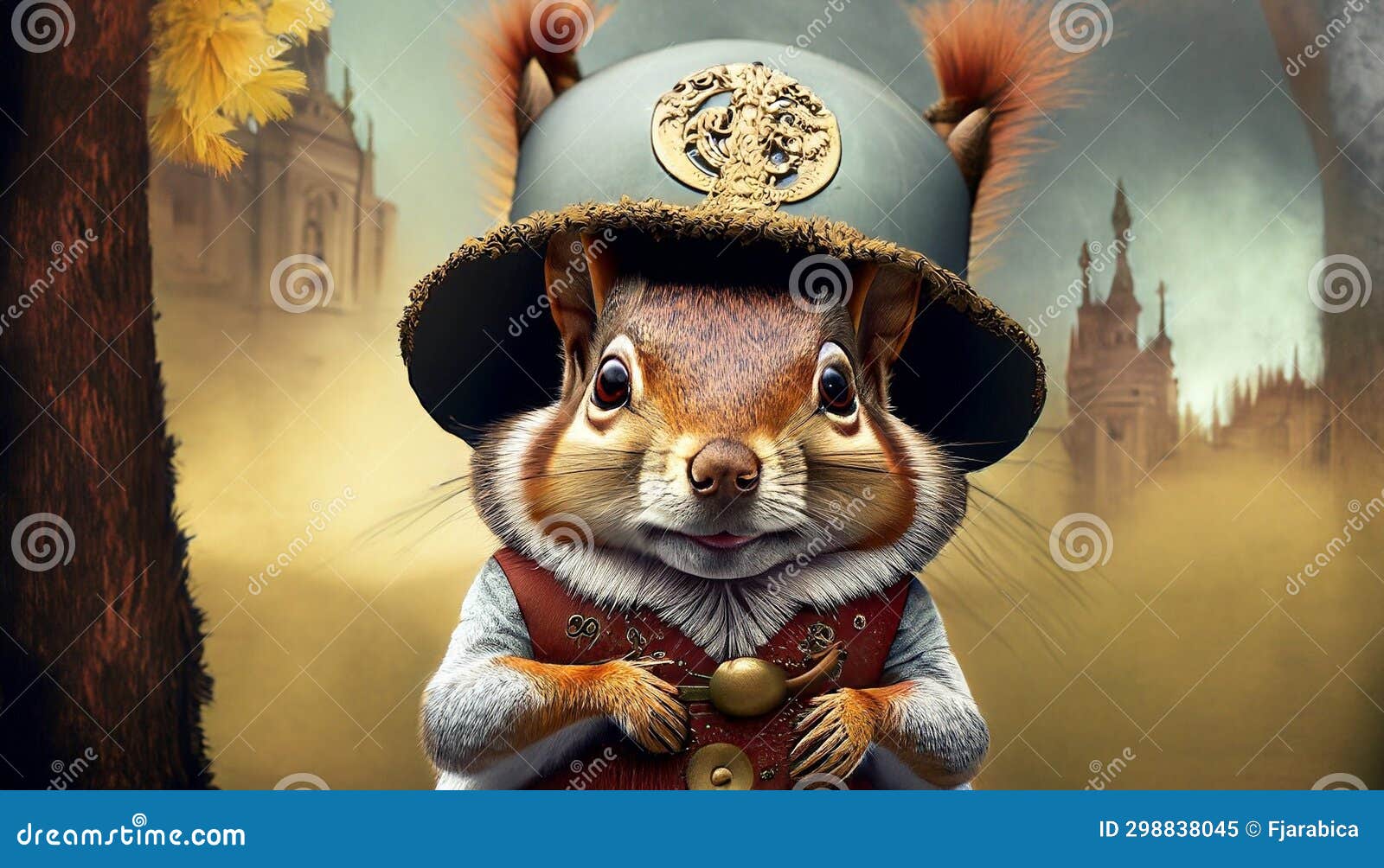 Illustrated Squirrel Character Stock Illustration - Illustration of ...