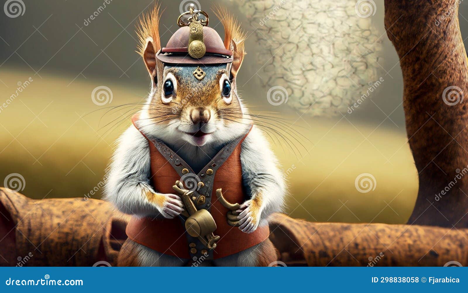Illustrated Squirrel Character Stock Illustration - Illustration of ...