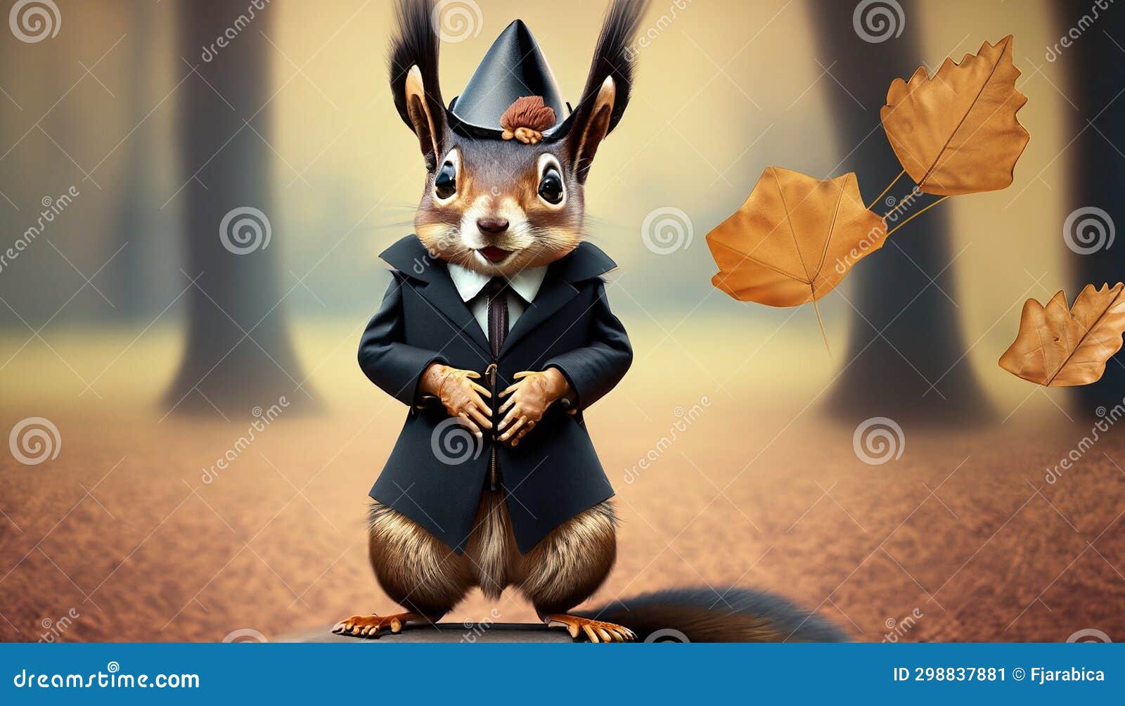 Illustrated Squirrel Character Stock Illustration - Illustration of ...